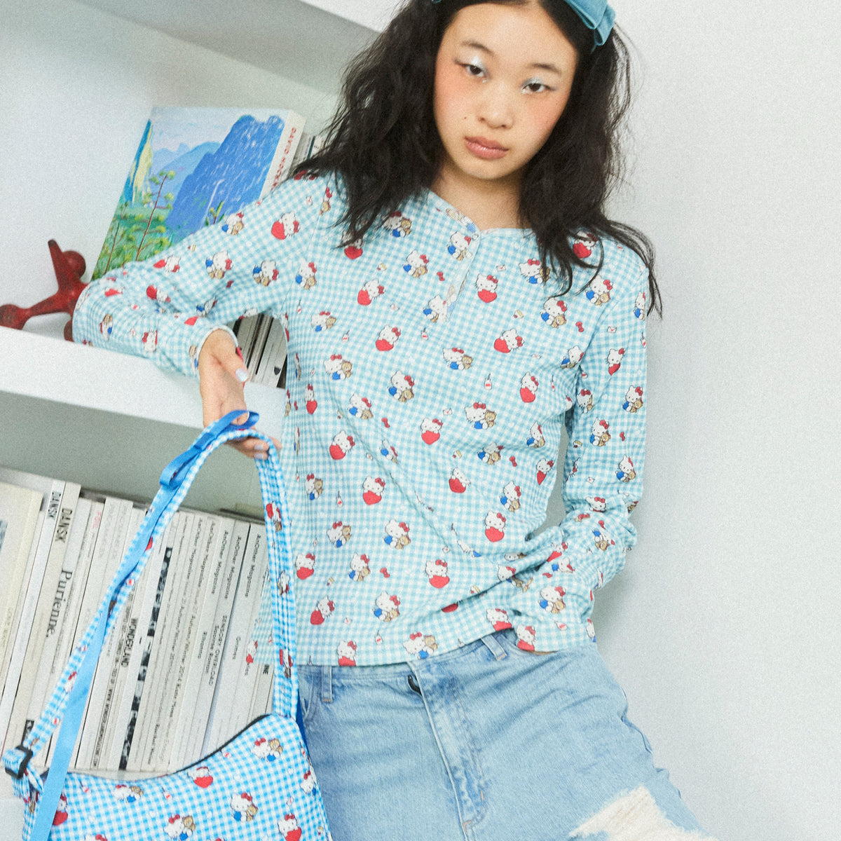 little sunny bite (リトルサニーバイト)hello kitty x little sunny bite print tops ...