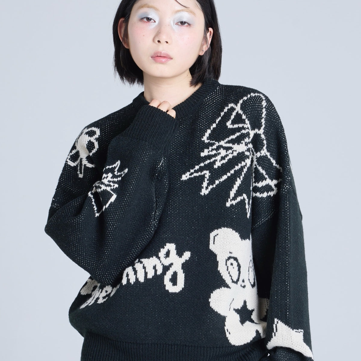 little sunny bite (リトルサニーバイト)little sunny bite x Humberto Cruz knit top ...